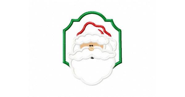 Christmas Santa Claus Applique Embroidery Design