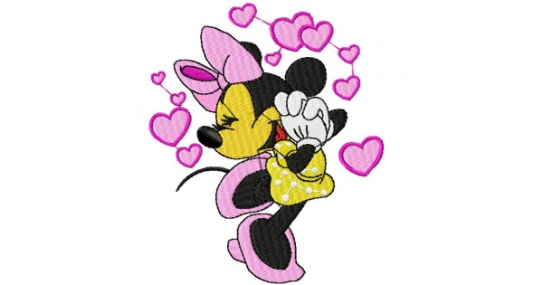 Minnie Mouse Machine Embroidery Design